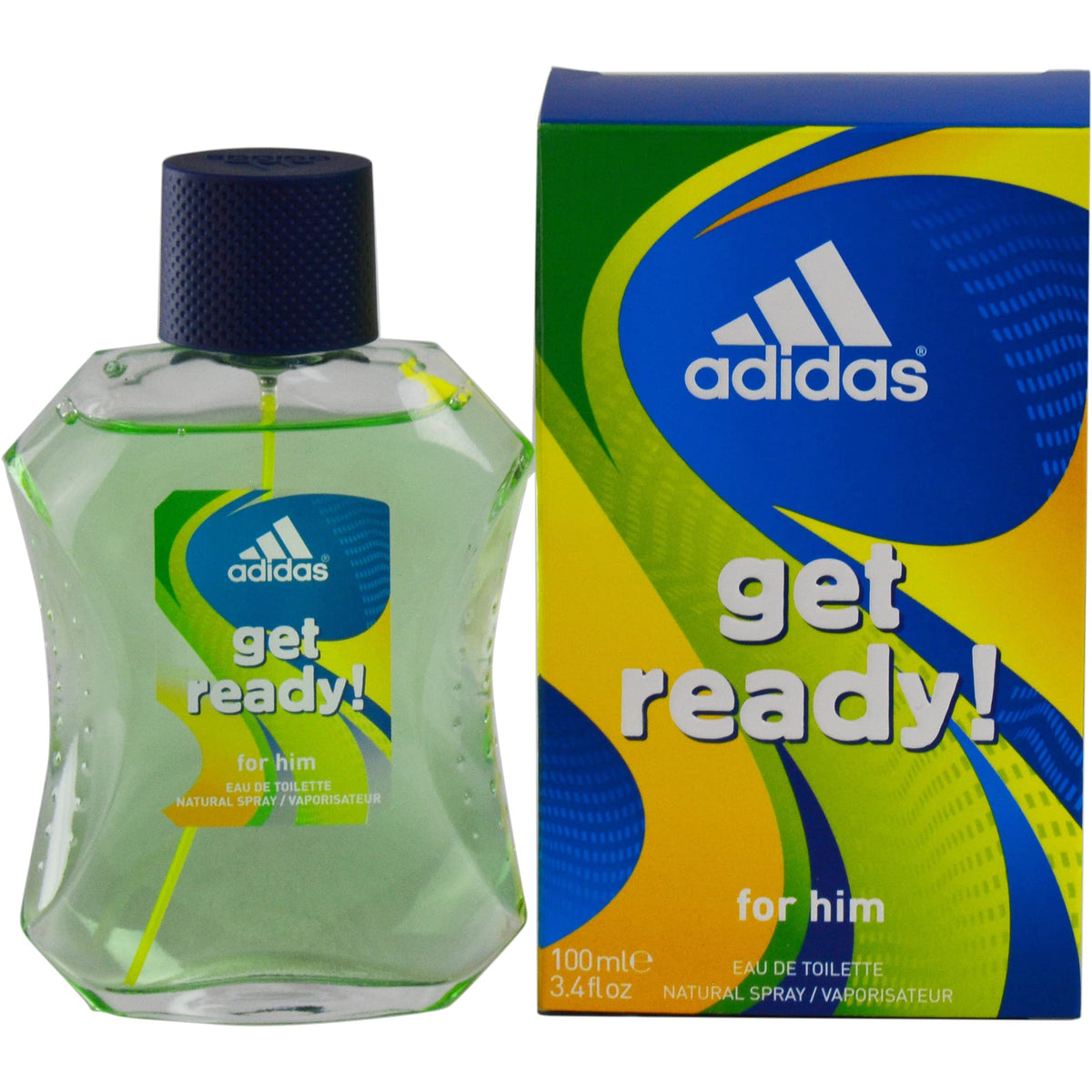 Adidas M, Get Ready Perfume de Hombre, 3.4 oz – Valsan Inc