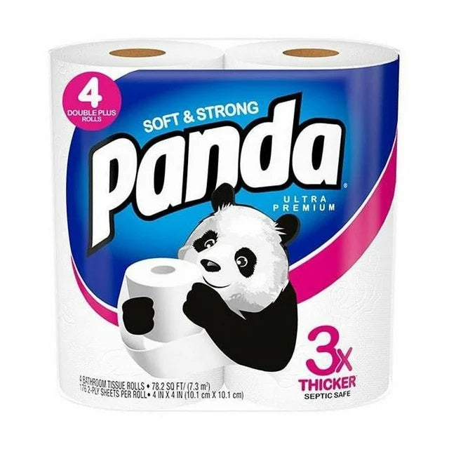 Panda, Toilet Paper, 4 Pcs – Valsan Inc
